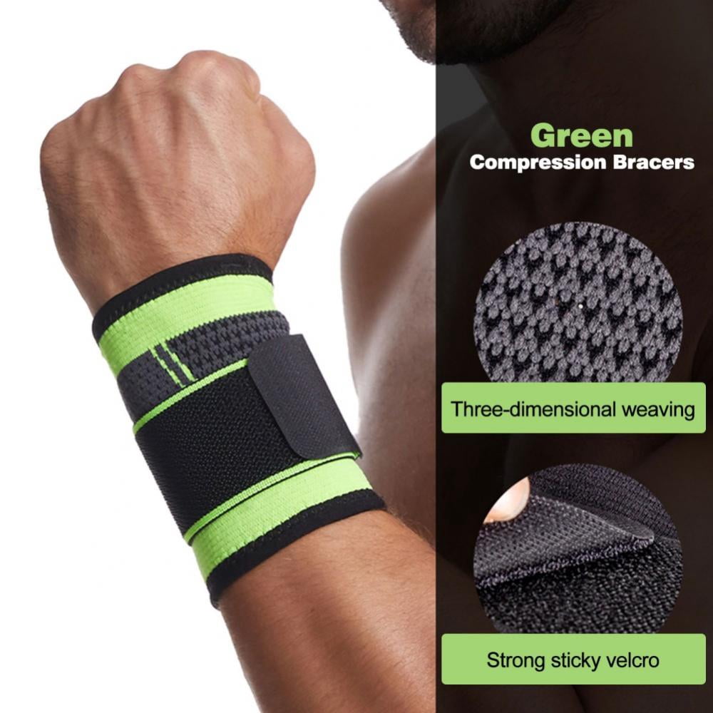 2 Pack Wrist Support Brace, Comfortable and Adjustable Wrist Wraps for ...