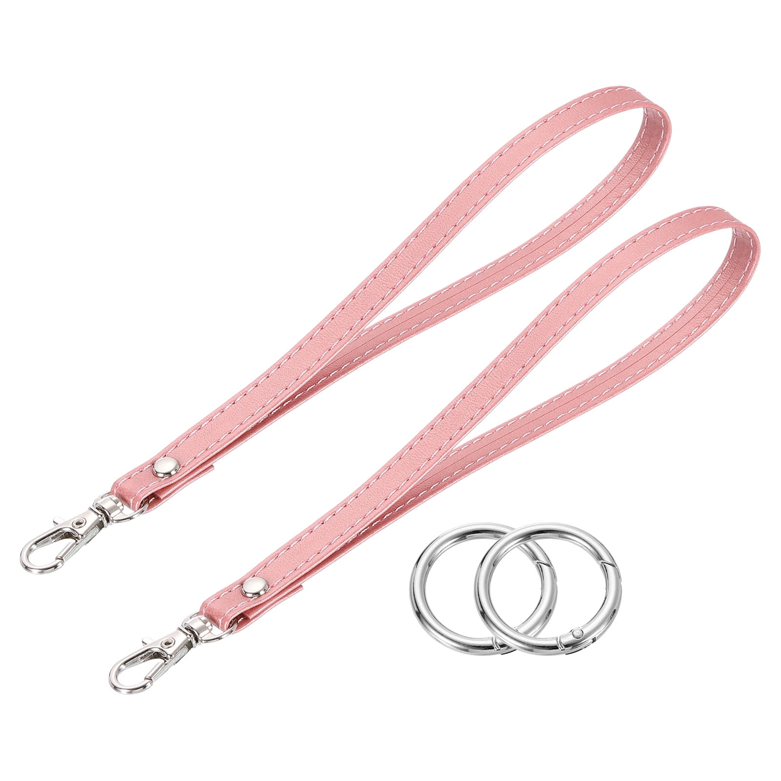 2 Pack Wristlet Strap, PU Keychain Hand Strap with Circle Ring, Rose ...