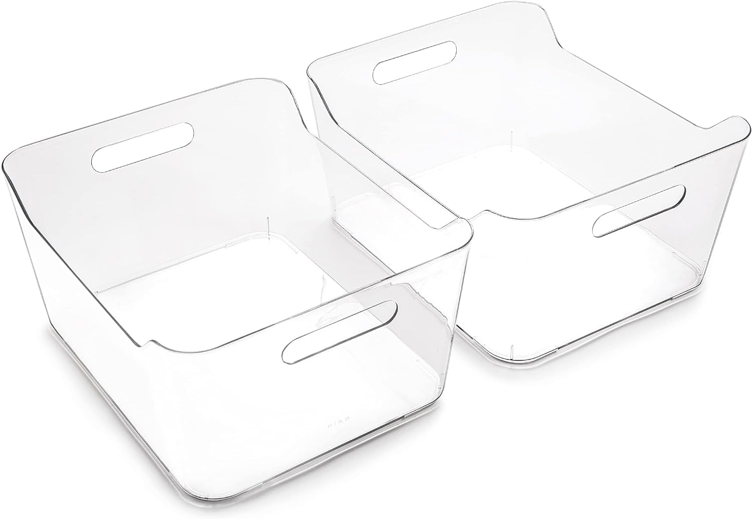 2-Pack X-Large Clear Storage Bins - Heavy-Duty 25QT Stackable ...