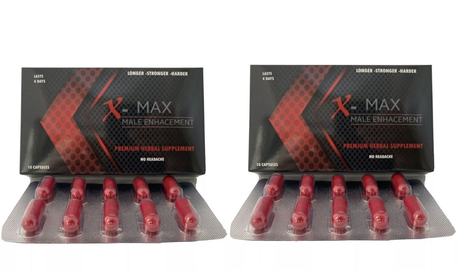 2 Pack X Max Male Enhancement Sex Pills 10 Capsules