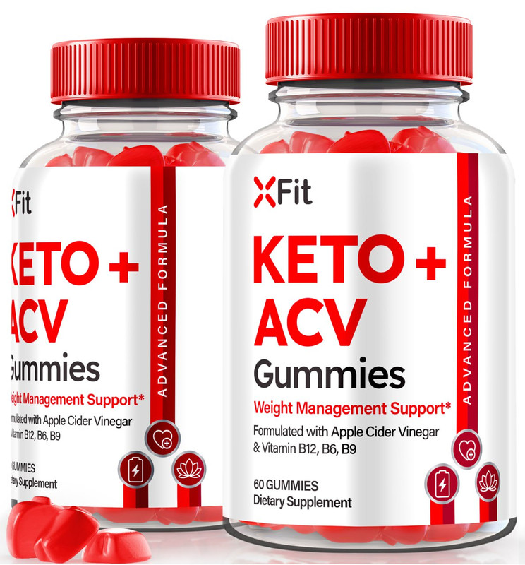 (2 Pack) XFit Keto ACV Gummies, Official Keto+ACV Supplement, All ...