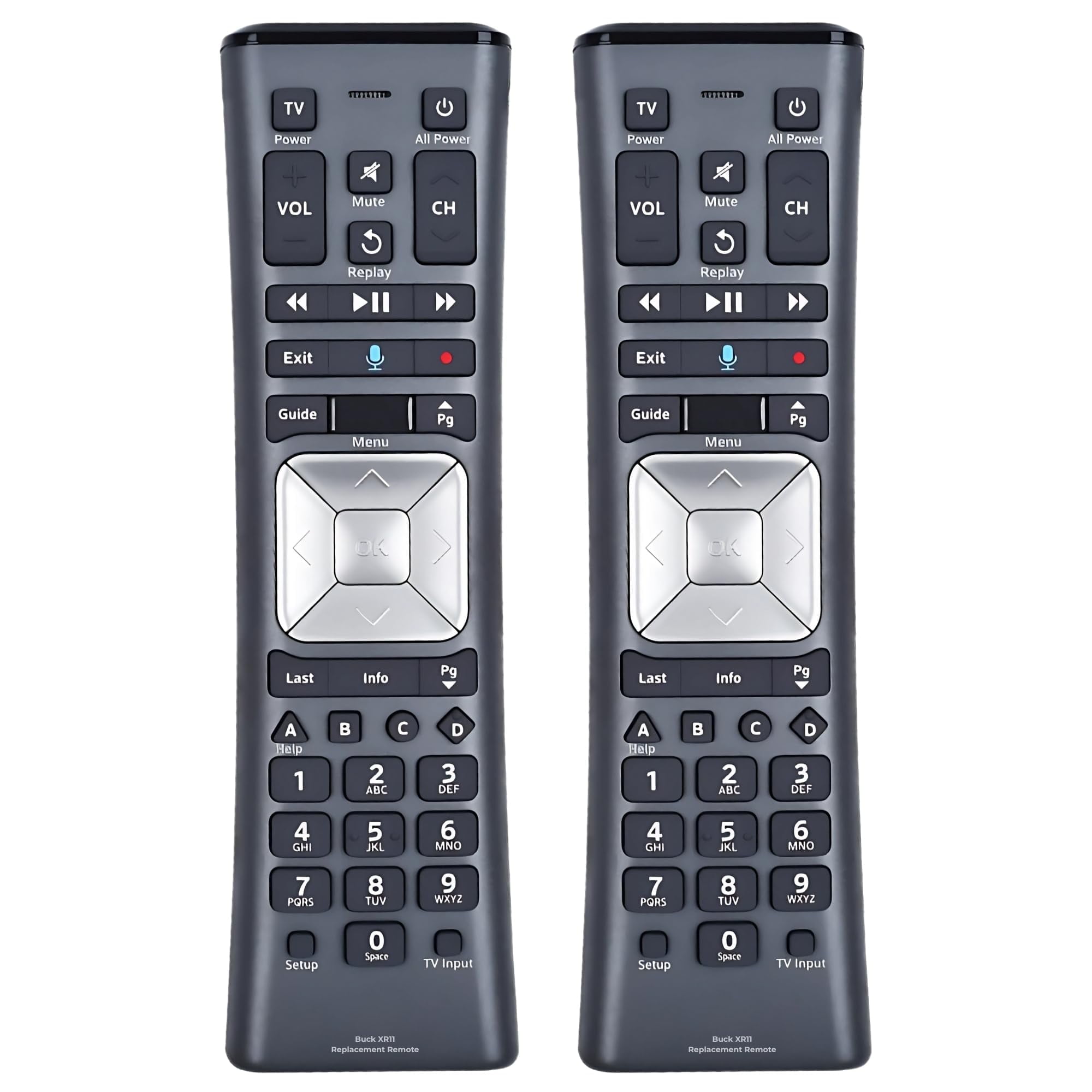 2 Pack XR11 Xfinity Remote Control Replacement – Universal IR/RF Remote ...
