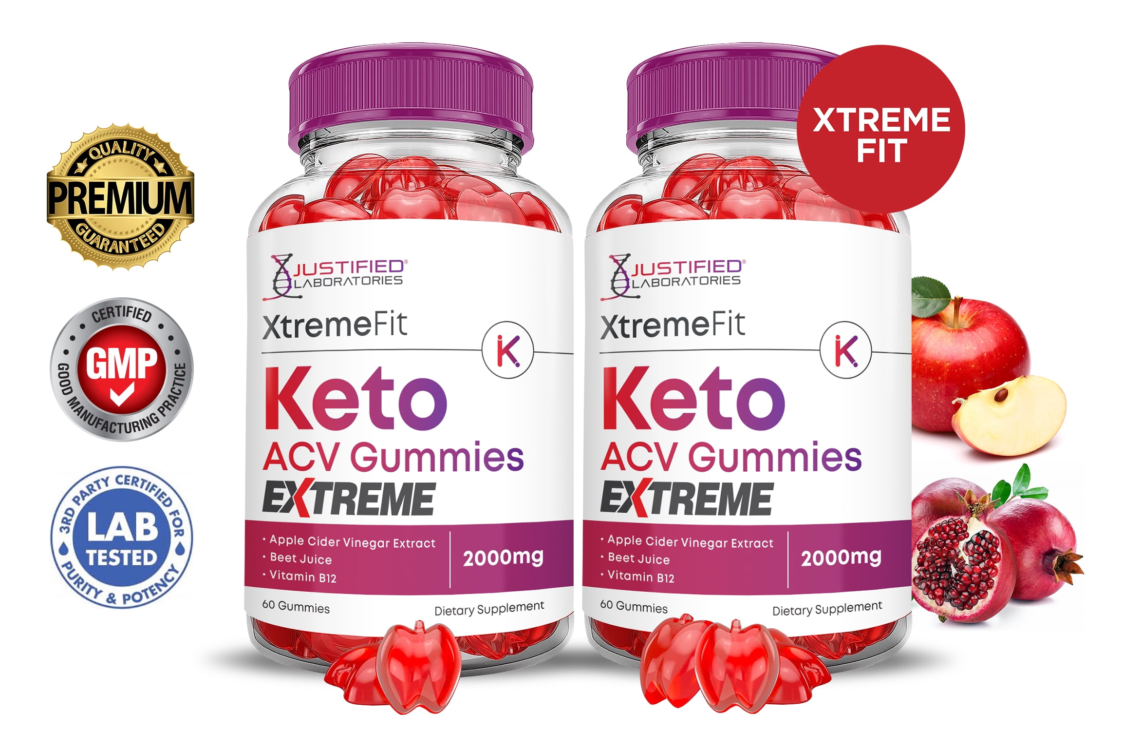 Xtreme Fit Keto Active ACV Gummies 2000mg Dietary Supplement for Weight ...