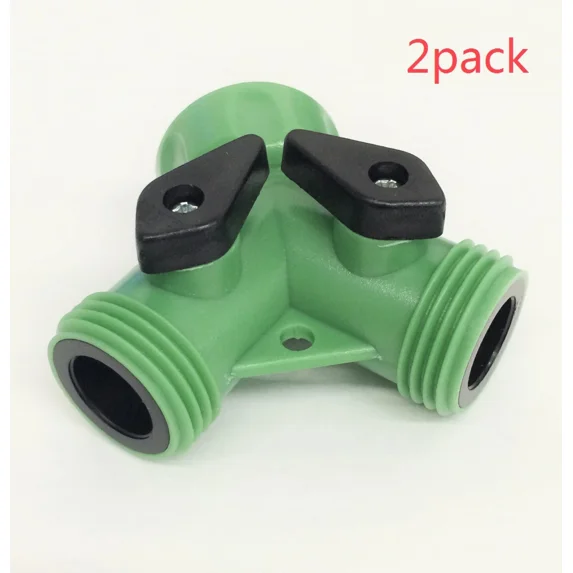 ( 2 Pack ) Y Garden Hose Connector Splitter 2-Way Connector Water ...