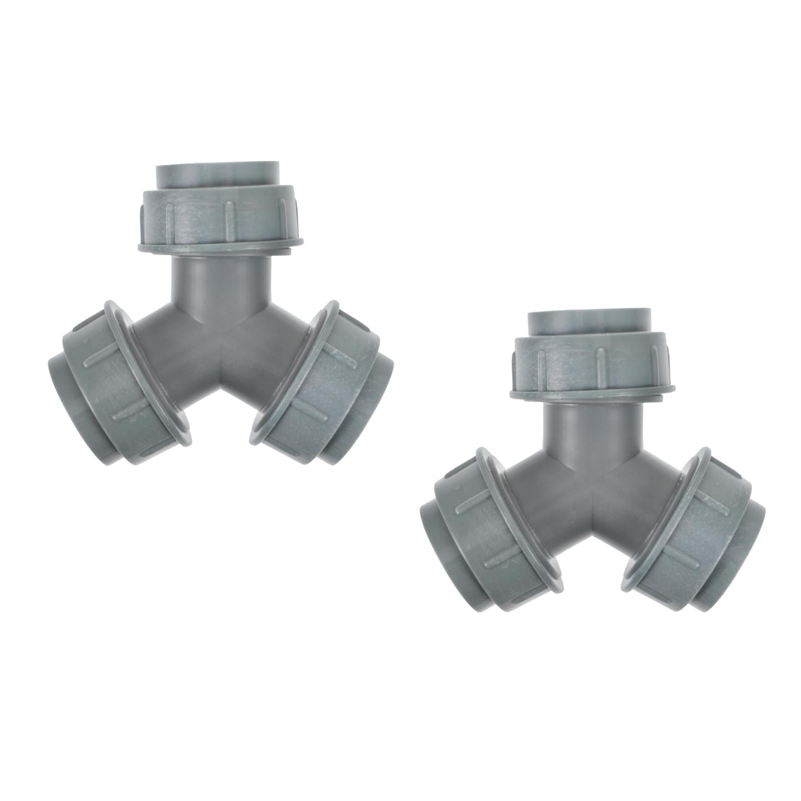 2 Pack Y Shaped Outlet Connector Y Shaped Hose Connector Grey - Walmart.com