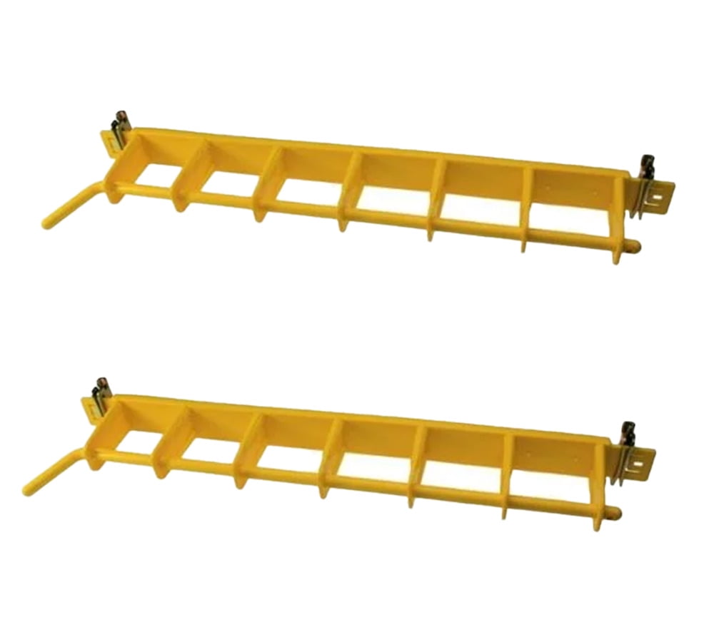 (2 Pack) Yellow Rack 6 Bay 24" Center Storage Rack for decking beam ...