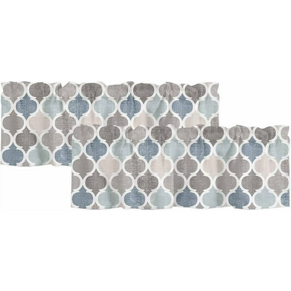 2 Pack Yellow Sunflower Kitchen Valances for Windows, Vintage Floral ...