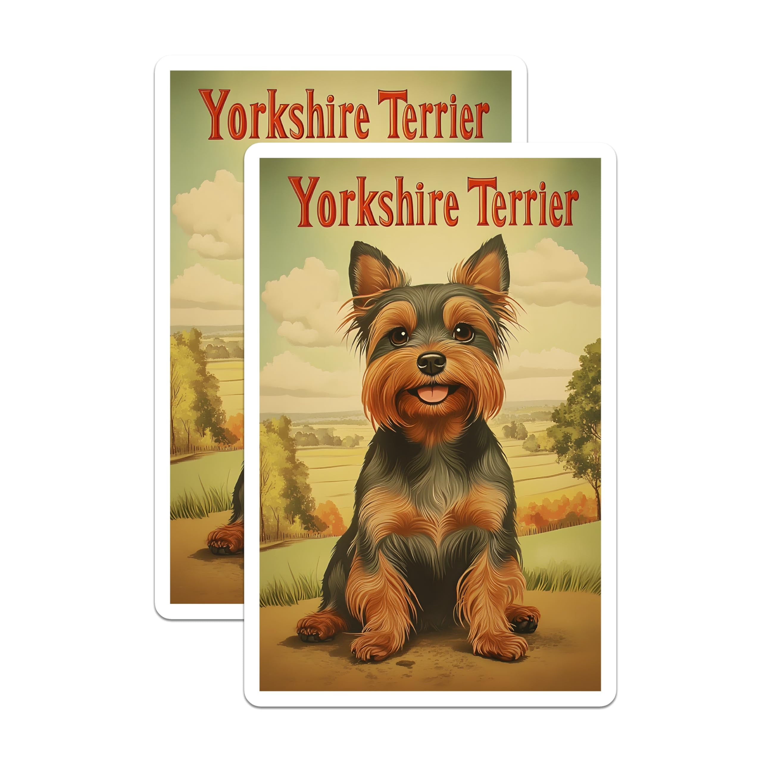 (2 Pack) Yorkshire Terrier Magnets - Adorable Yorkie Dog Lover - Pet ...