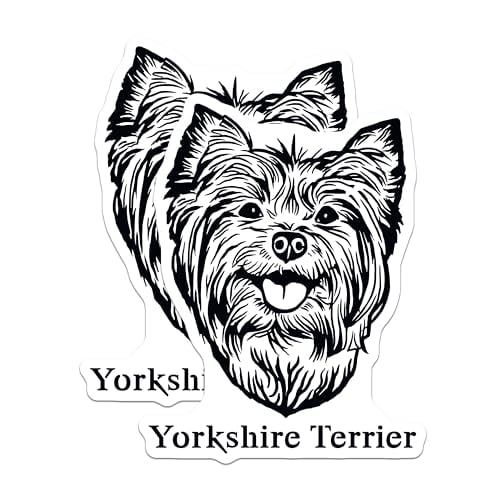 (2 Pack) Yorkshire Terrier Magnets - Dog Lover - Cute Dog Breed Art - 5 ...
