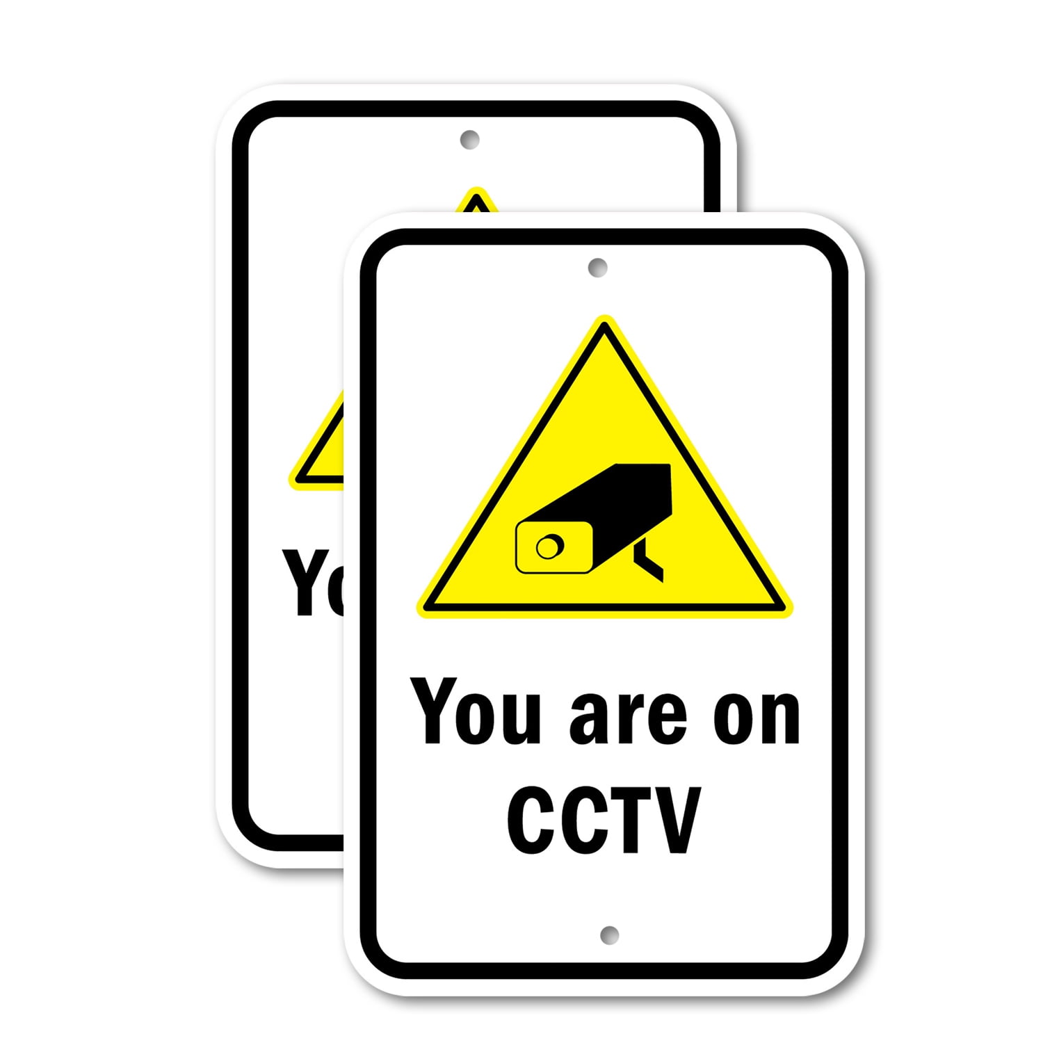(2 Pack) You Are On CCTV | 12" X 18" Heavy-Gauge Aluminum Sign | Rust ...