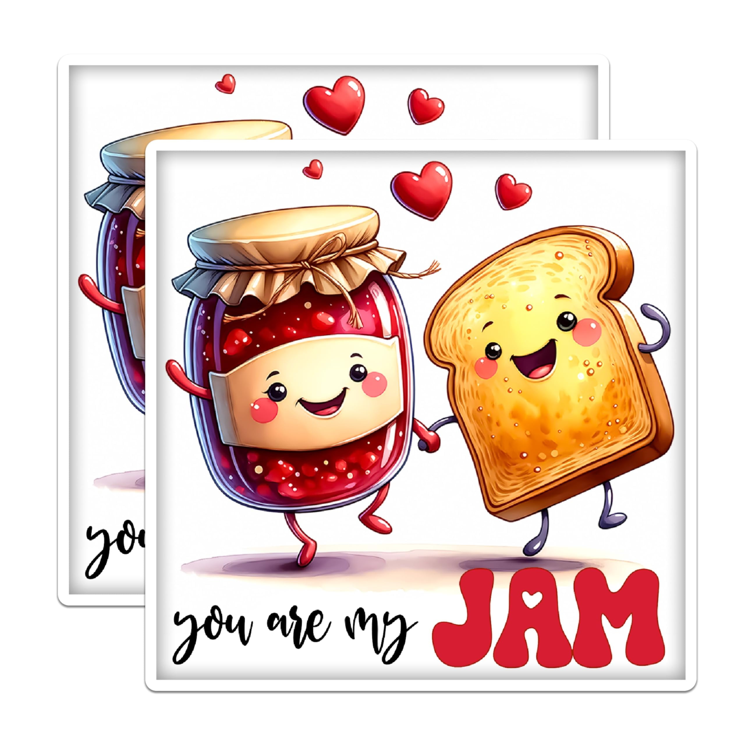 (2 Pack) You are My Jam Magnets - Cute Punny Jokes - 5" On Longest Side ...