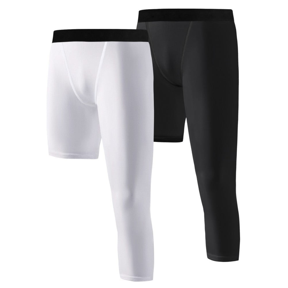2 Pack Youth Boys Compression Pants One Leg Compression Tights Leggings ...