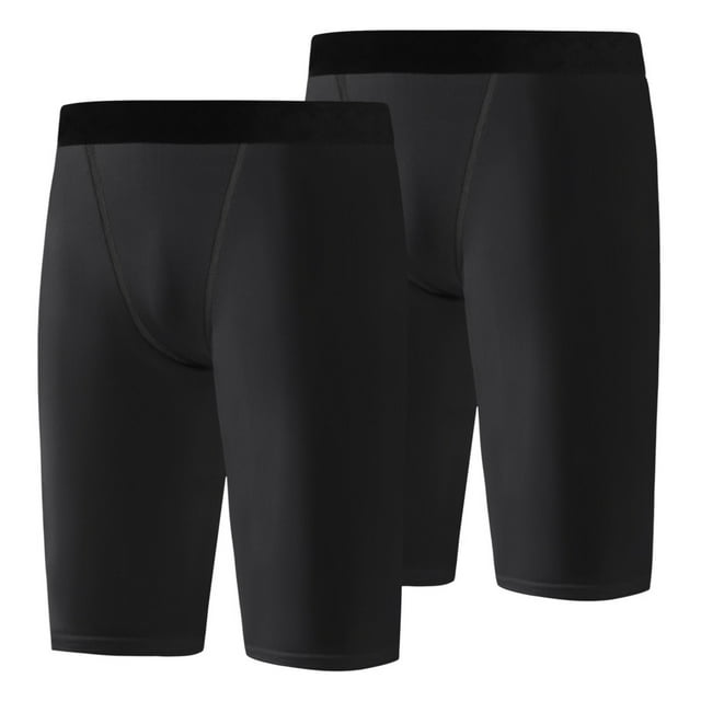 2 Pack Youth Boys Compression Shorts Athletic Short Running Sport Base ...