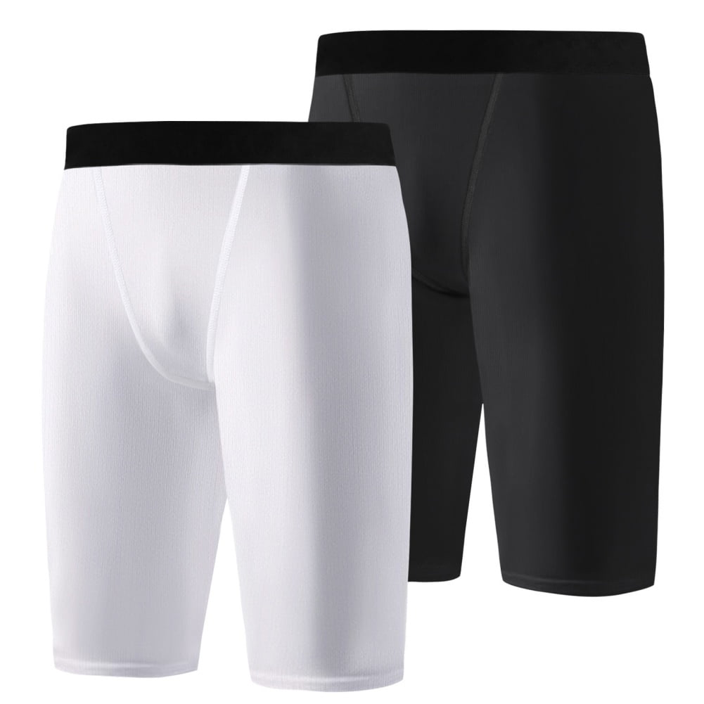 2 Pack Youth Boys Compression Shorts Athletic Short Running Sport Base ...
