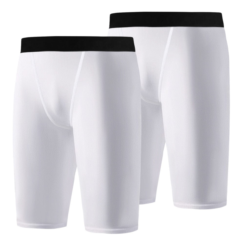 2 Pack Youth Boys Compression Shorts Athletic Short Running Sport Base ...