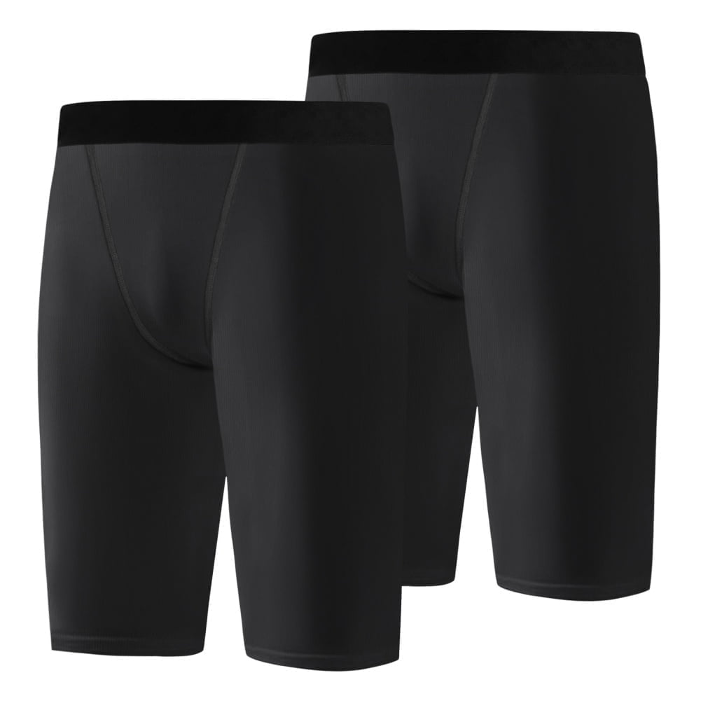 2 Pack Youth Boys Compression Shorts Athletic Short Running Sport Base ...