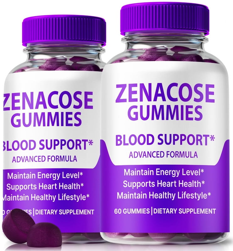 (2 Pack) Zenacose Gummies, Original Zena Cose Formula - Naturally ...