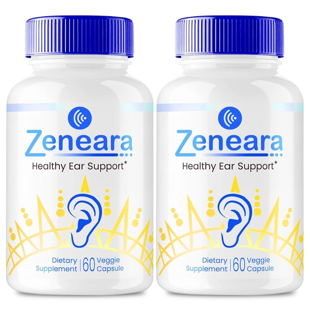 (2 Pack) Zeneara Tinnitus and Healthy Ear Support Capsules - Maximum ...