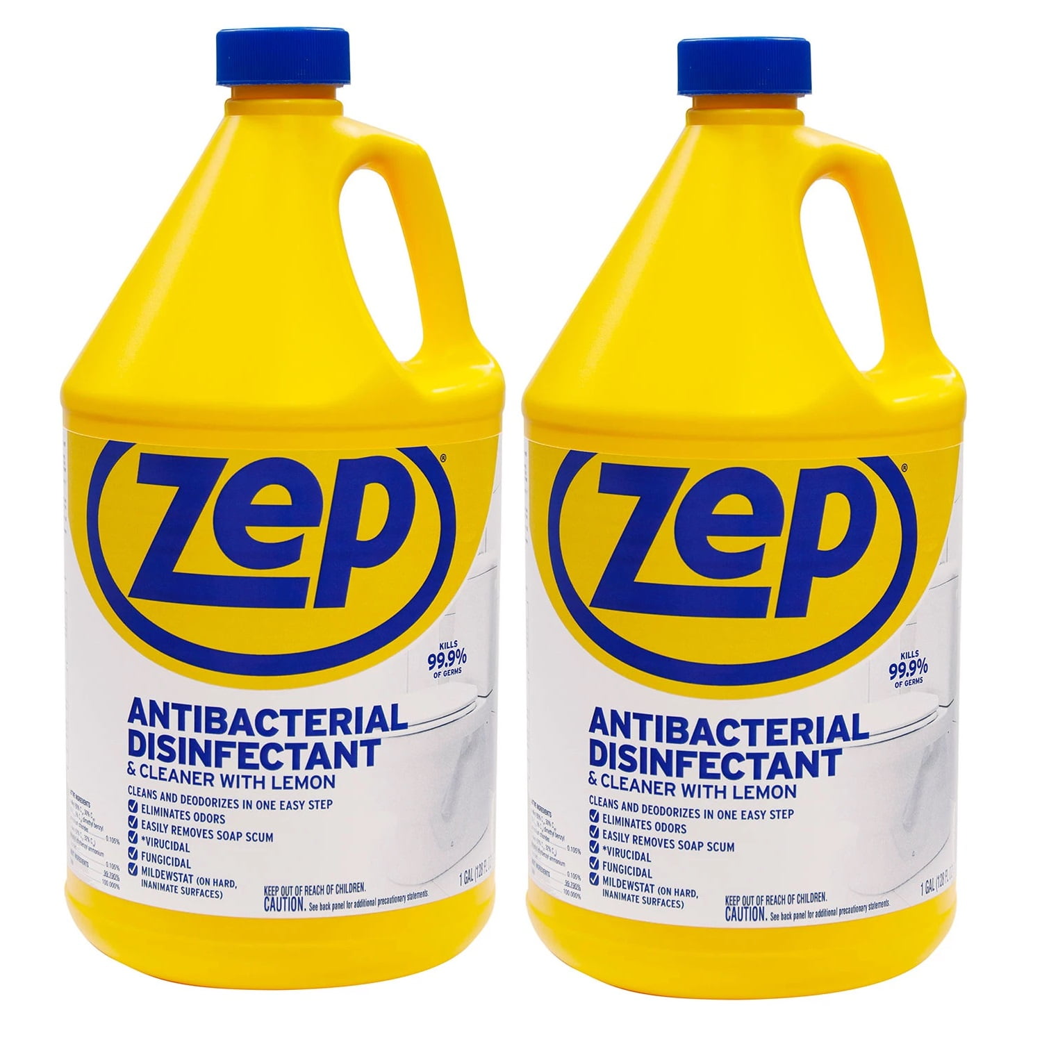 2 Pack | Zep Commercial Anti-Bacterial Disinfectant and Cleaner with ...
