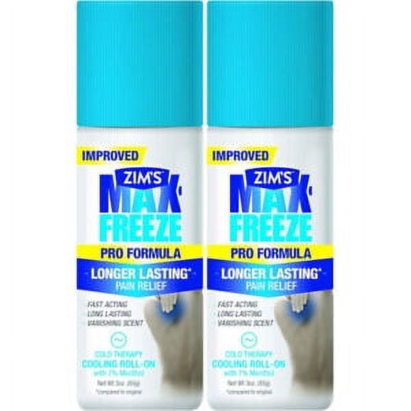 Bayarde Services, 2 Pack Zim's Freeze Pain Relief Roll-On Gel, Grease ...
