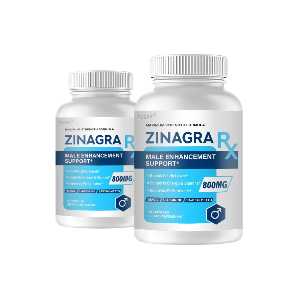 (2 Pack) Zinagra RX - Zinagra RX Supports Engery & Stamina Capsules ...