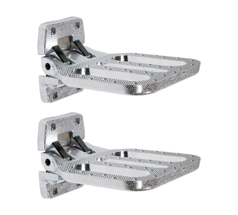 2 Pack Zinc Alloy Folding Side Step for Trucks & Trailers, Chrome ...