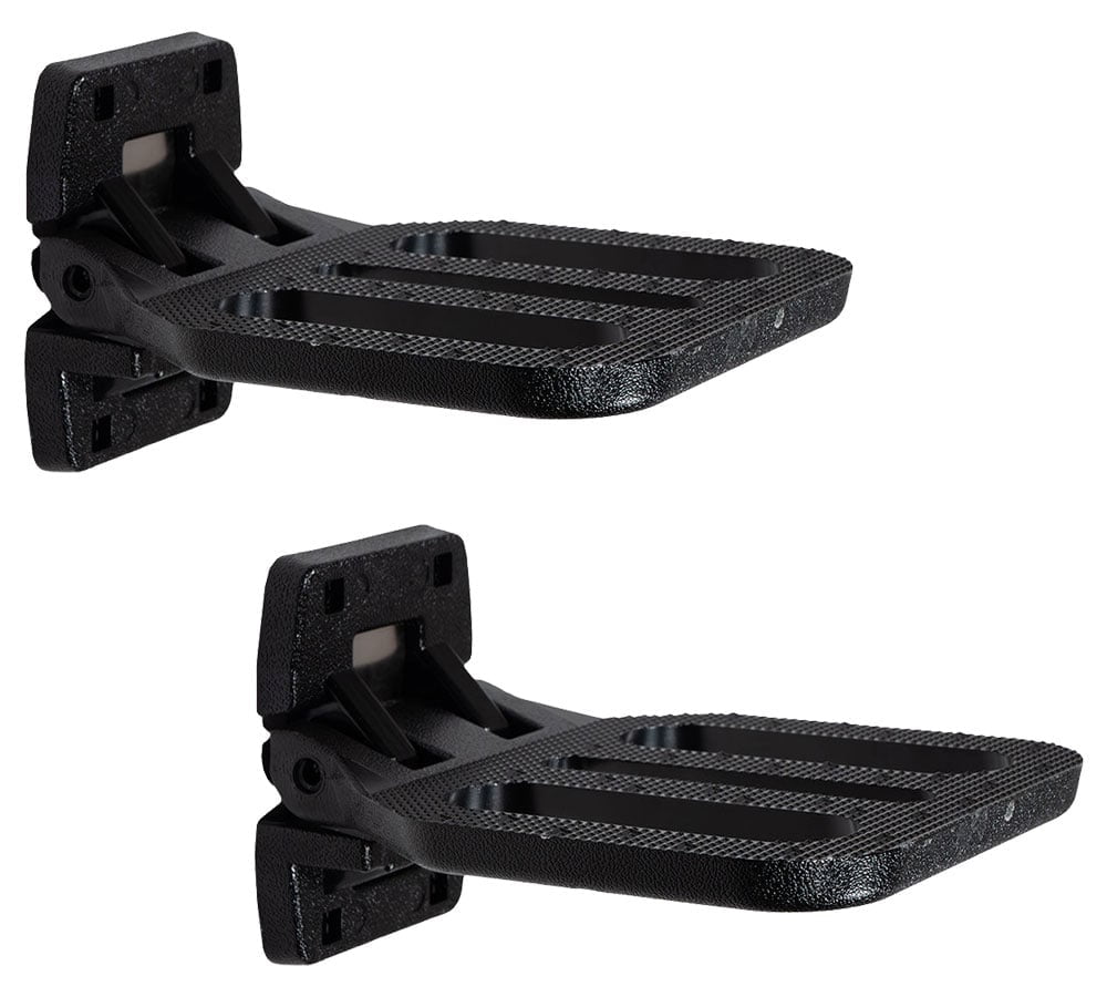 2 Pack Zinc Alloy Folding Truck Step and Handle, Black E Coat Finish ...