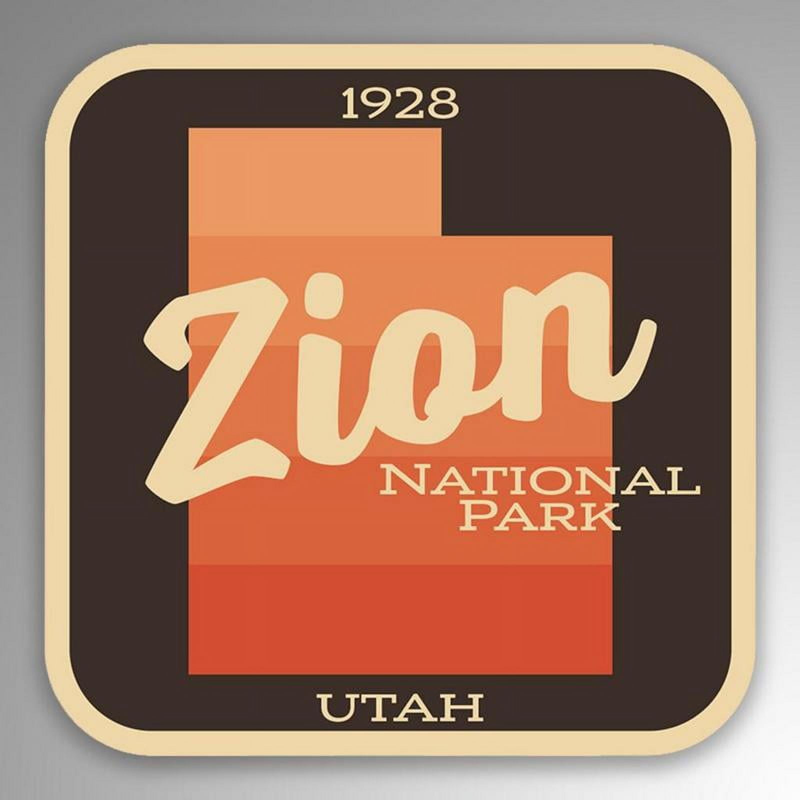 2-Pack Zion National Park Decal Sticker | 4-Inches By 4-Inches | Vinyl ...