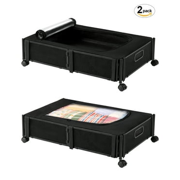 Underbed Storage Containers Bin with Lids (Set of 2) Large Foldable ...