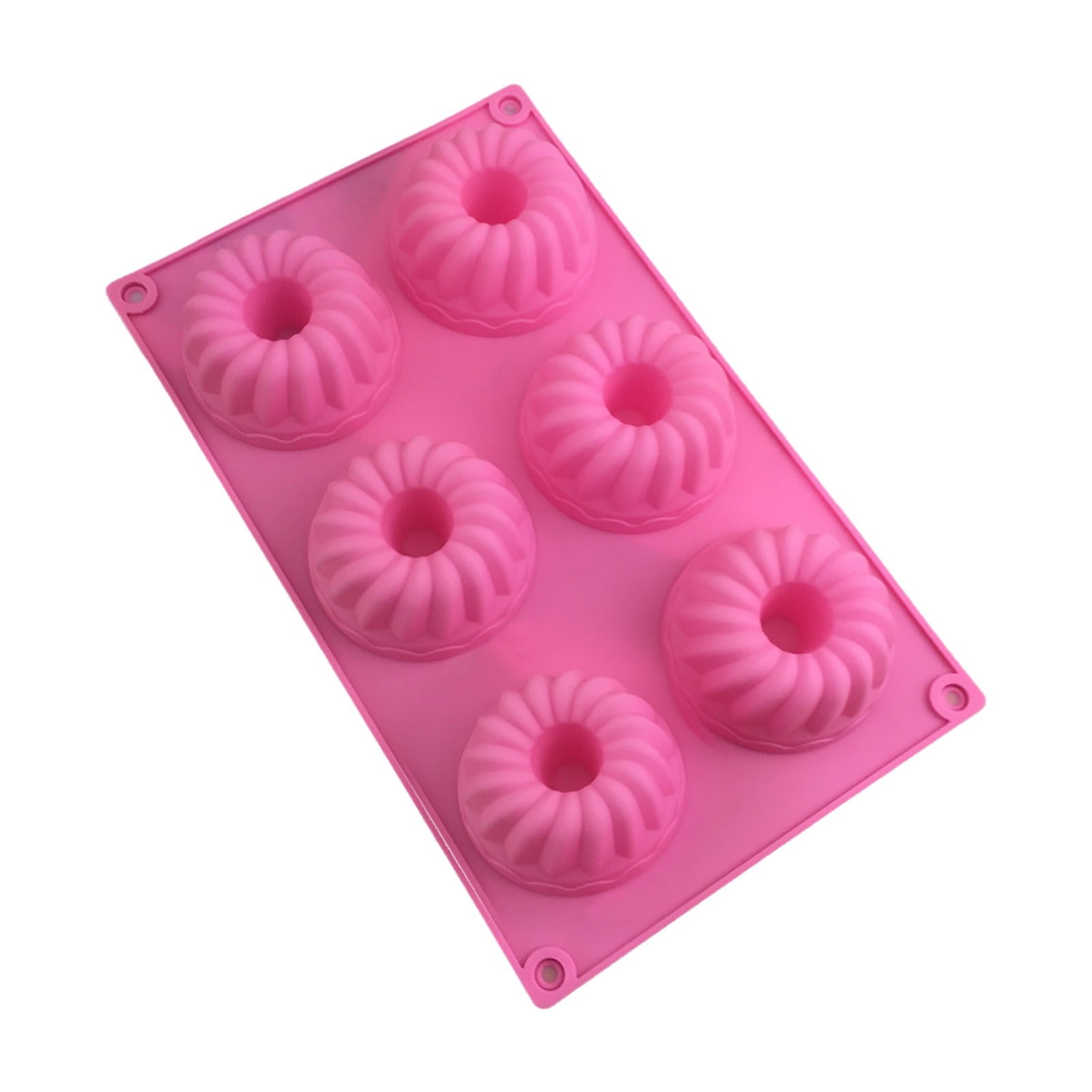 2 Pack by Malibure Cake Mould,Silicone Mini Fluted Cake Pan Gelatin ...