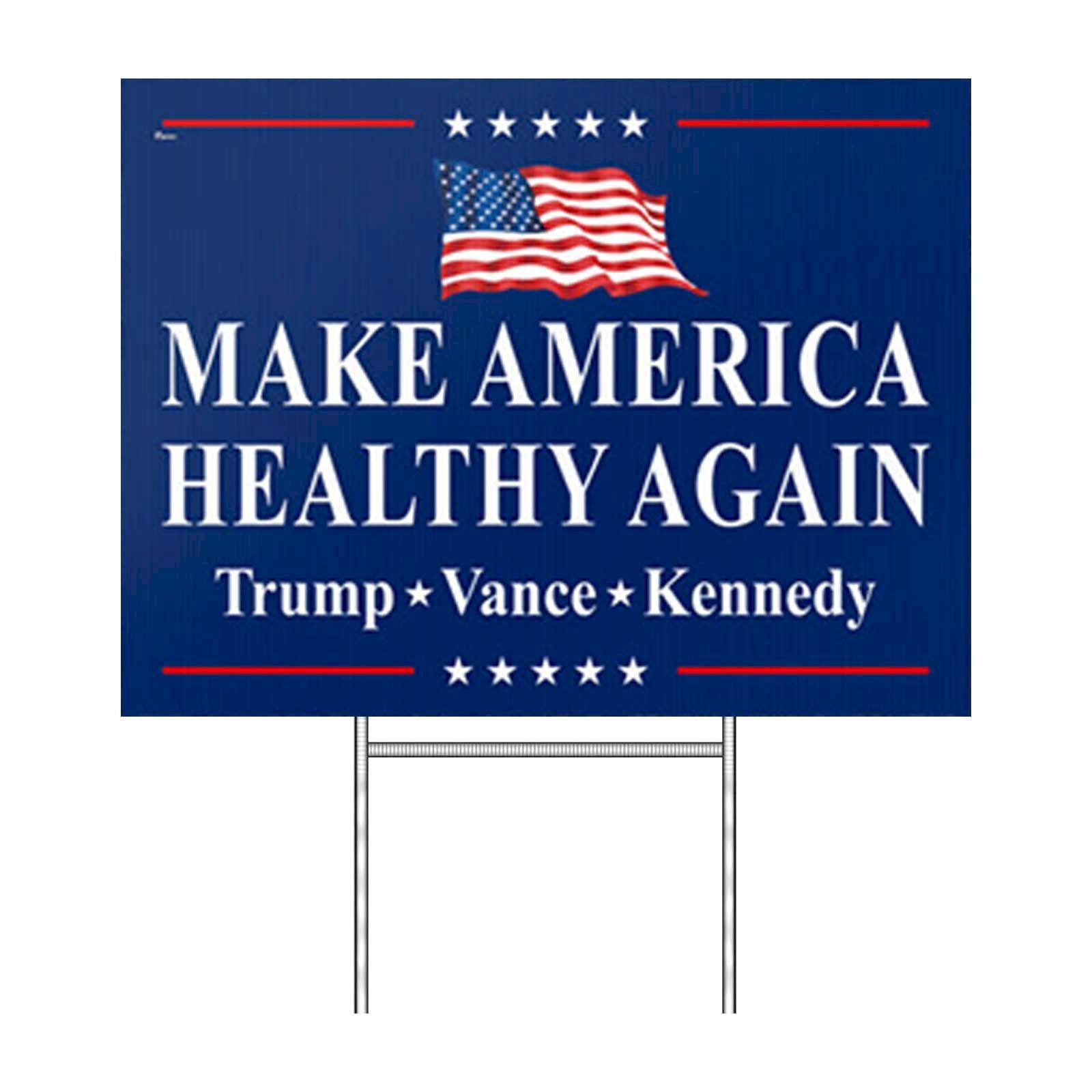 2 Pack by Malibure Card Slot,2024 Yard Sign Handheld With H Stakes ...