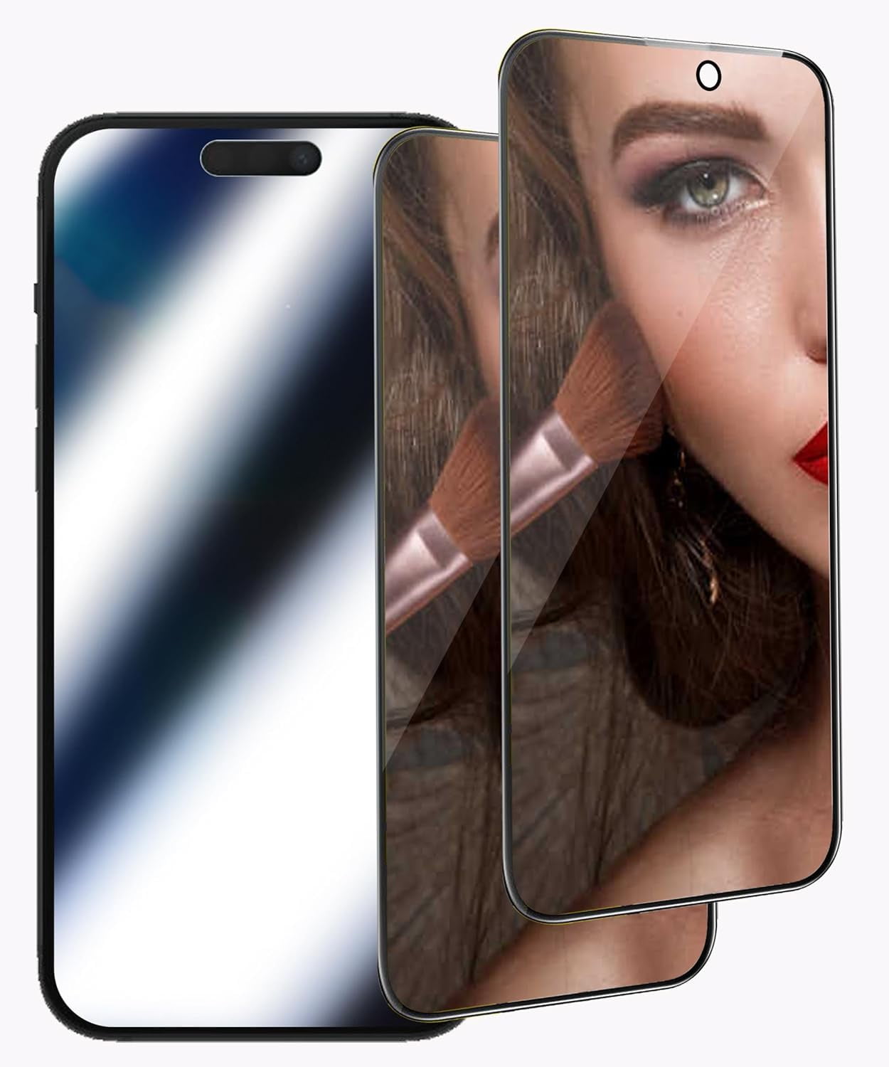 2 Pack compatible with iPhone 15 Plus Privacy Screen Protector Mirror ...