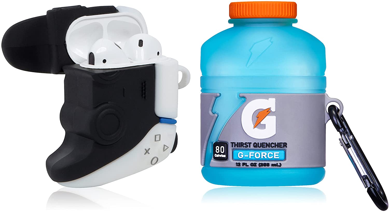 2 Pack for Airpod 1/2 Case Cute Cartoon 3D Unique Silicone Cover Funny ...