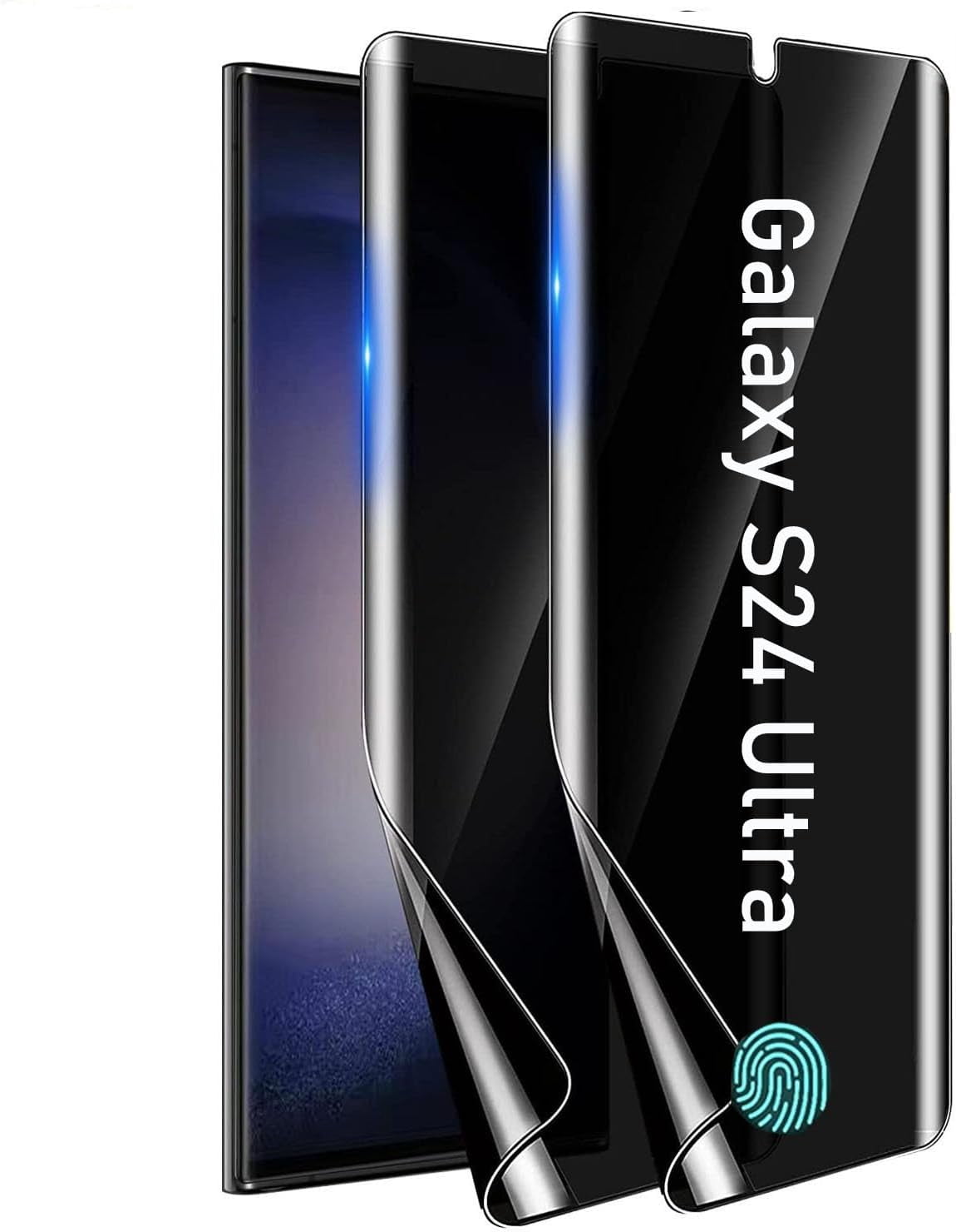 2 Pack for Samsung Galaxy S24 Ultra Screen Protector Privacy 6.8 inch ...