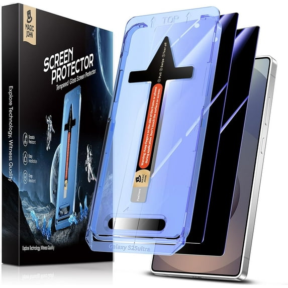 2 Pack for Samsung Galaxy S25 Ultra Privacy Tempered Glass Screen ...