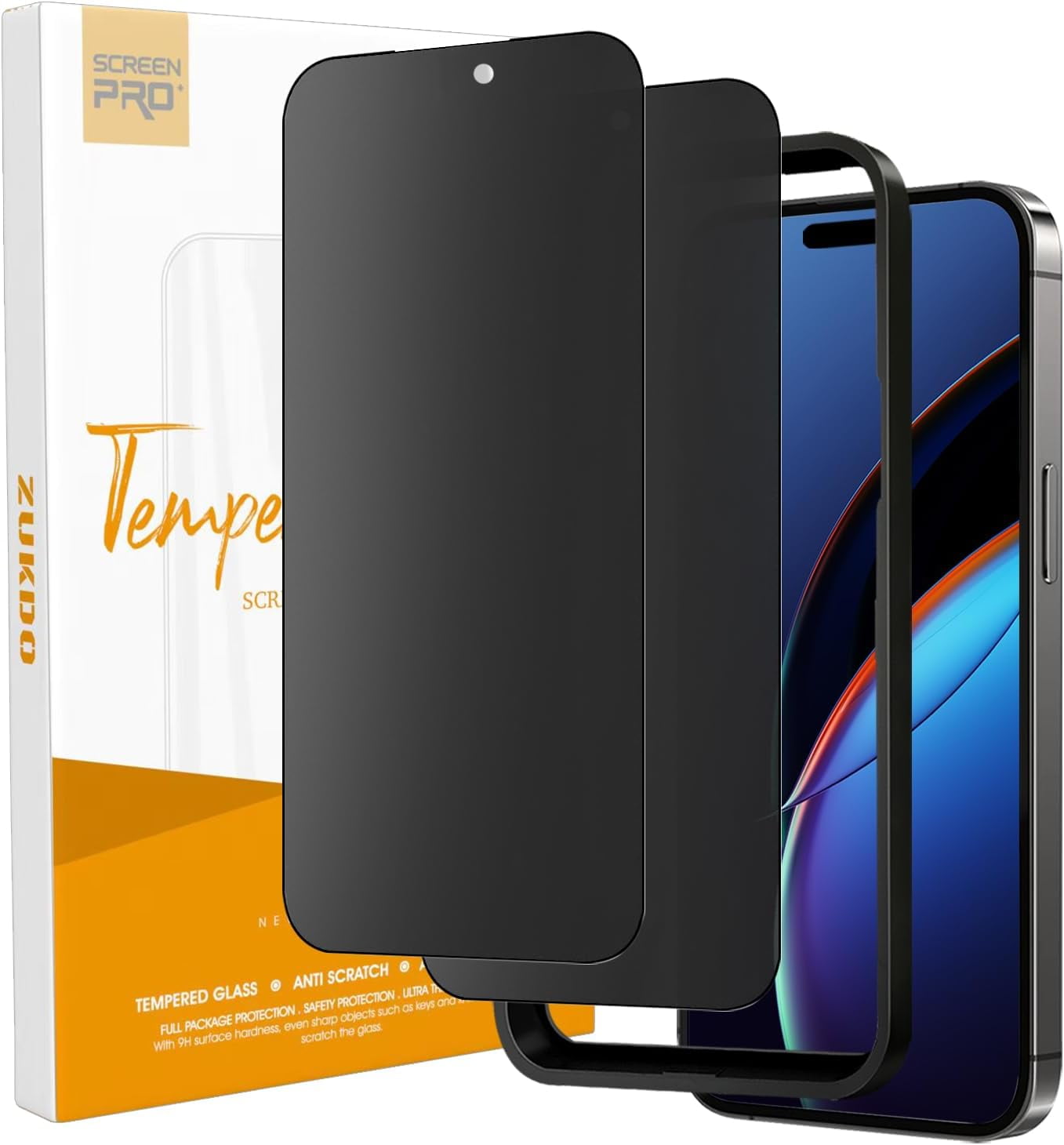 2 Pack for iPhone 17 Pro 6.3" Matte Privacy Screen Protector Anti-glare ...