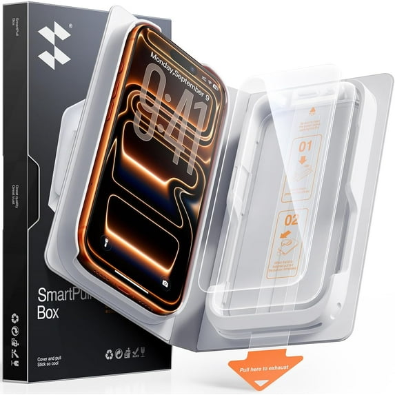 2 Pack for iPhone 17 Pro Max Screen Protector Tempered Glass, HD Clear ...