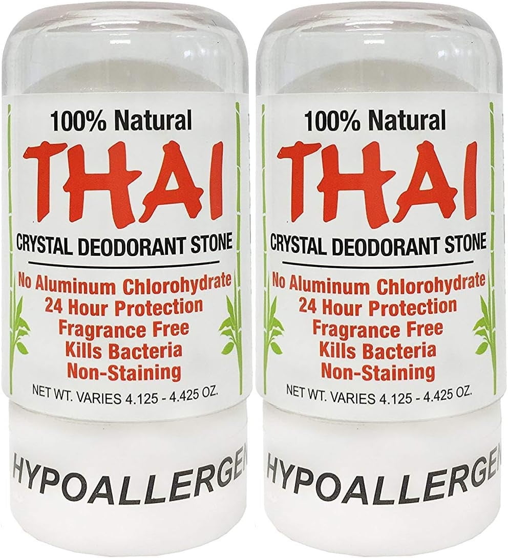 Thai Natural Crystal Deodorant Stick, 4.25 oz, 2 Pack, Unscented ...