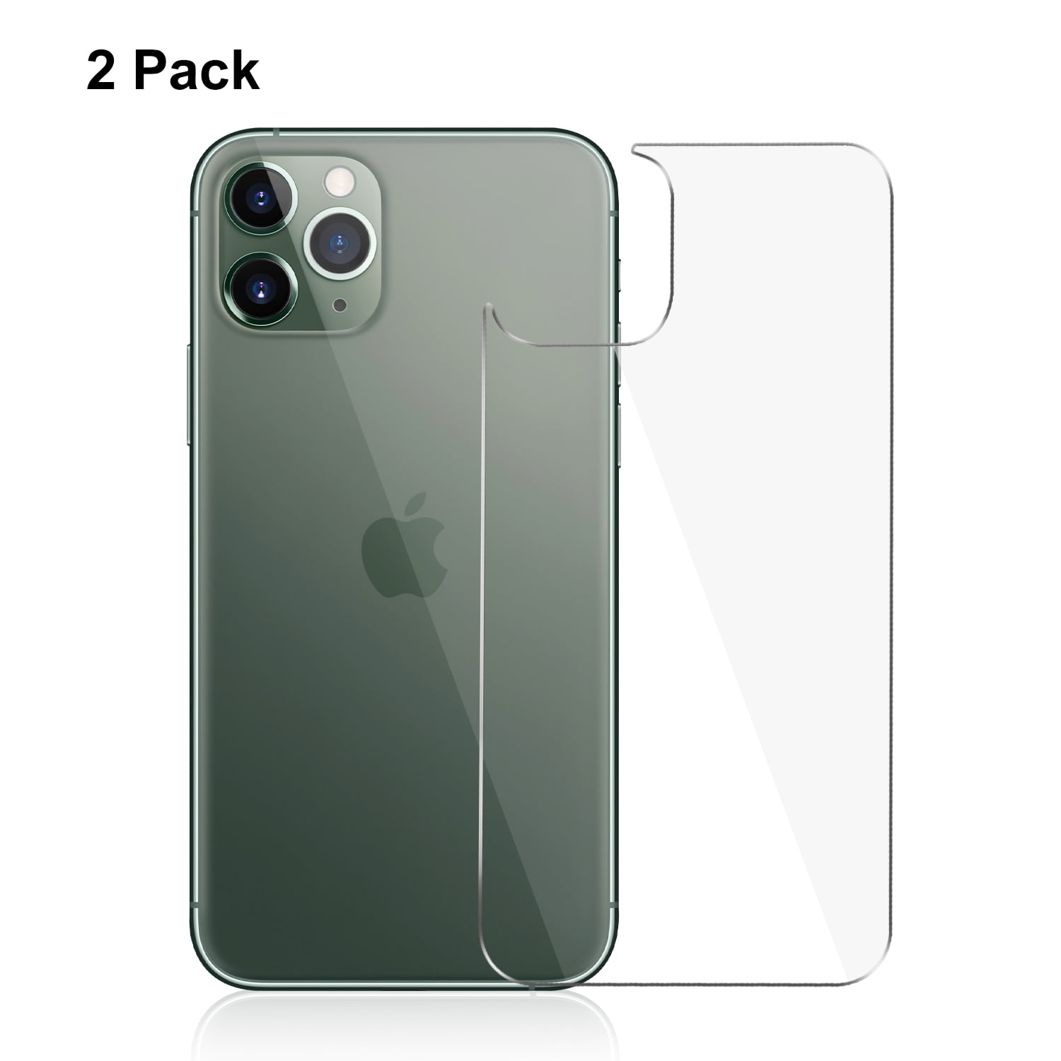 [2 Pack] iPhone 11 Pro Max Back Screen Protector,Anti Scratch/Bubble ...