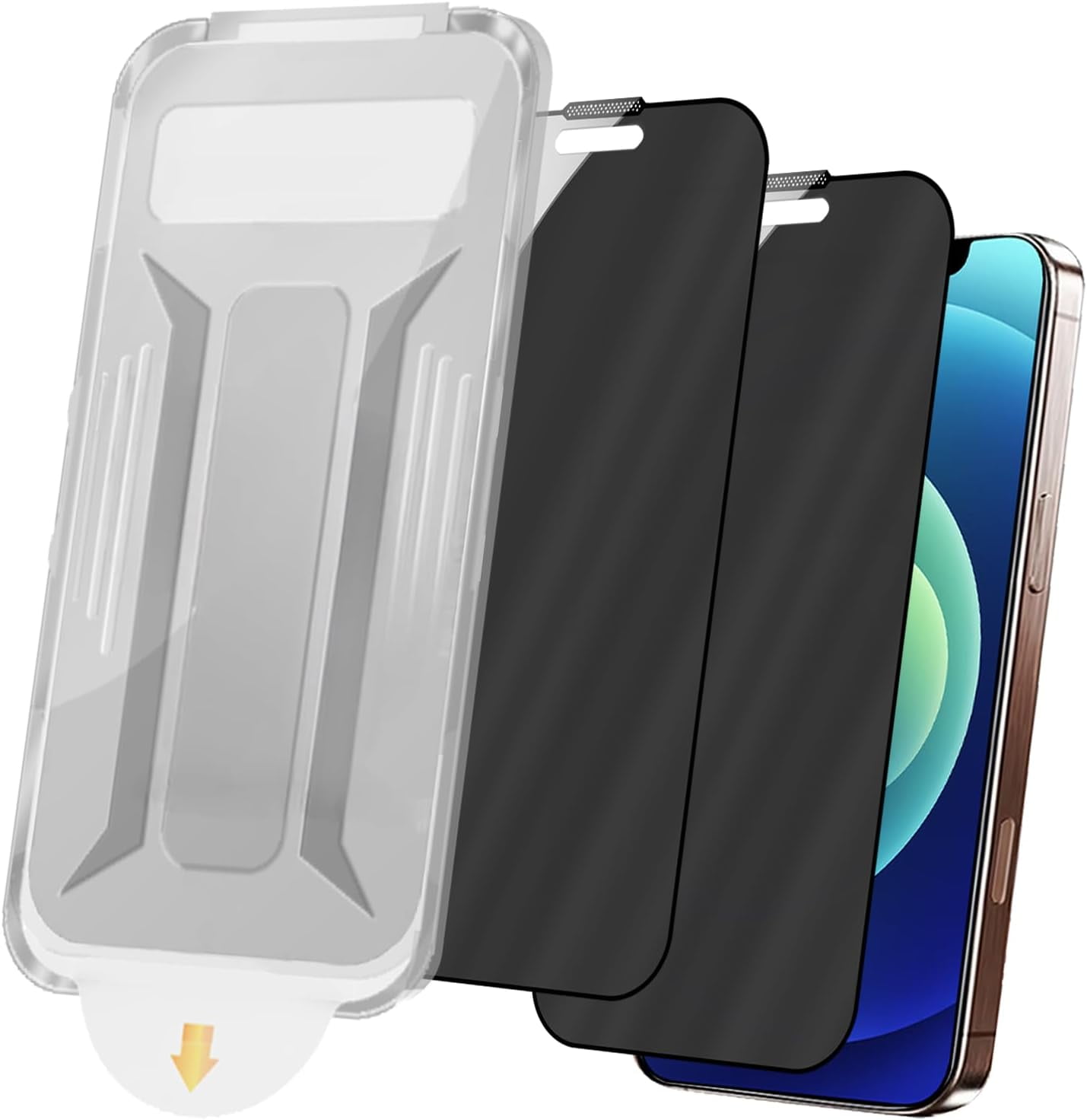 for 2 Pack for iPhone 12/12 Pro 360 Degree Privacy Screen Protector ...