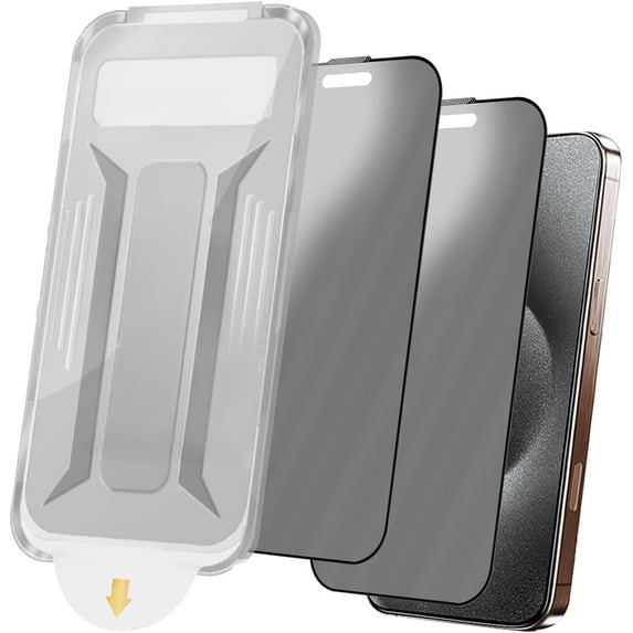 2 Pack for iPhone 15 Pro Max Matte Privacy Screen Protector Anti spy ...