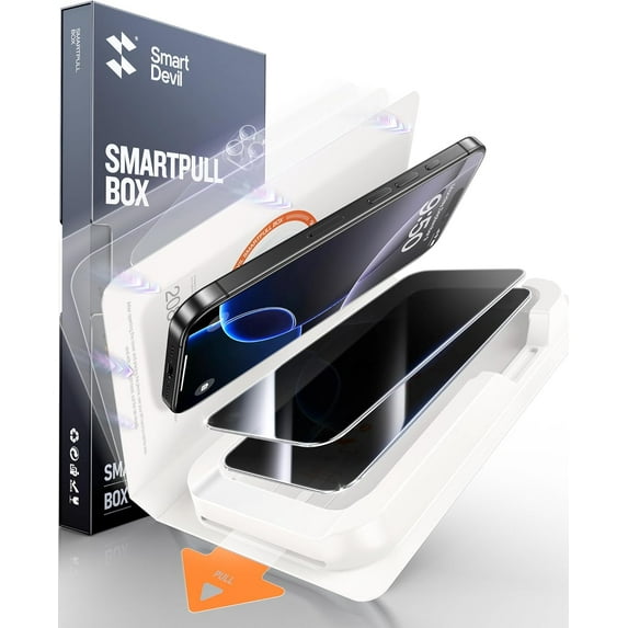 2 Pack for iPhone 16 Pro Max Privacy Screen Protector, Military Grade ...