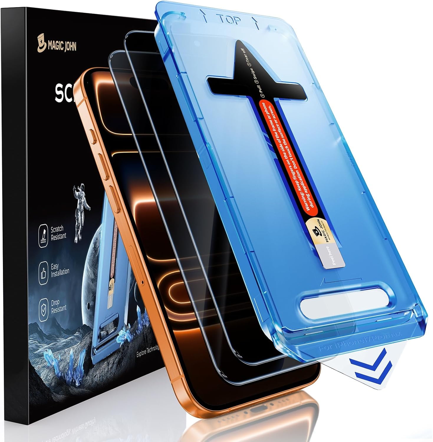 2 Pack for iPhone 17 Pro Max 6.9 inch Privacy Glass Screen Protector ...