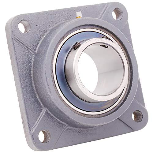 [2-Pack] in Square Flange Units Cast Iron SAF205-16 Mounted Bearing ...