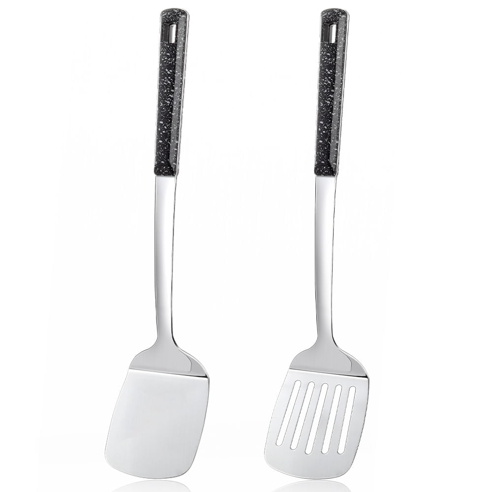 2 Pack metal spatula set, kitchen utensils, cooking utensils,Turner ...