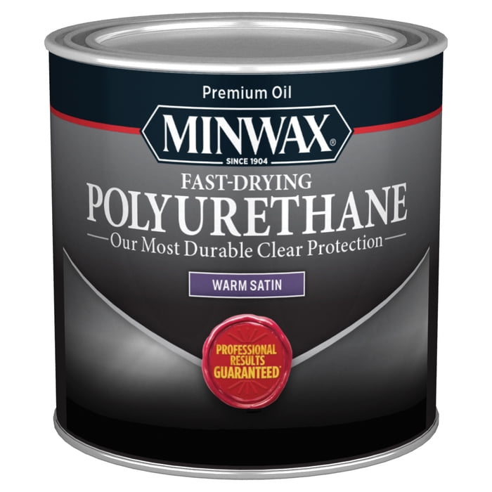 2-Pack of 1/2 pt Minwax 23010 Clear Fast-Drying Oil-Based Polyurethane ...