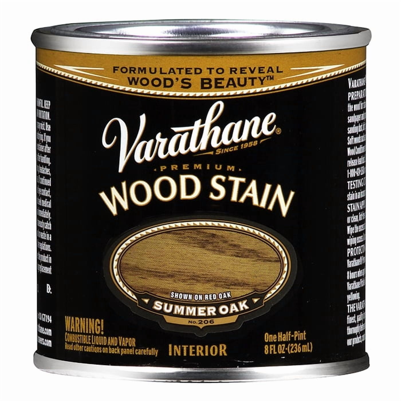 2-Pack of 1/2 pt Rust-Oleum 211756 Summer Oak Varathane Oil-Based ...