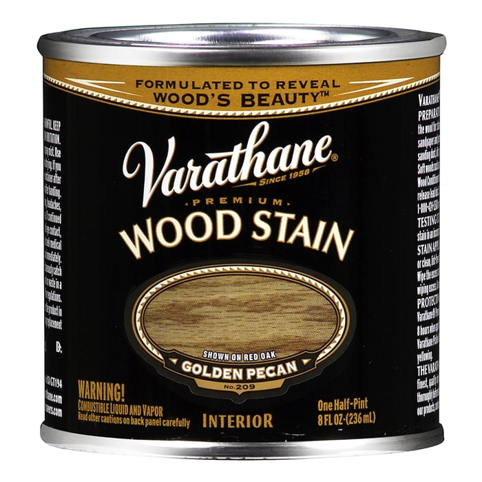 2-Pack of 1/2 pt Rust-Oleum 211757 Golden Pecan Varathane Oil-Based ...