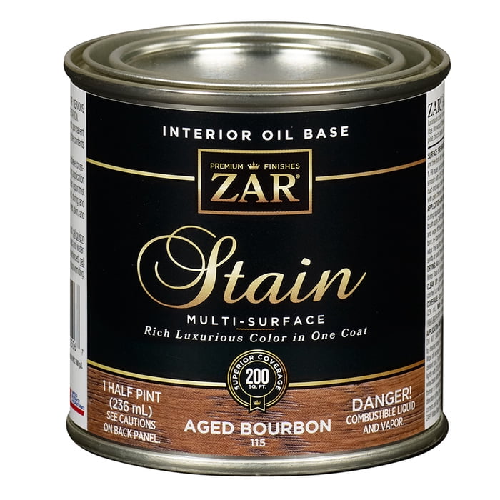 2-Pack of 1/2 pt UGL 11506 Aged Bourbon Zar Interior Oil-Based Wood ...
