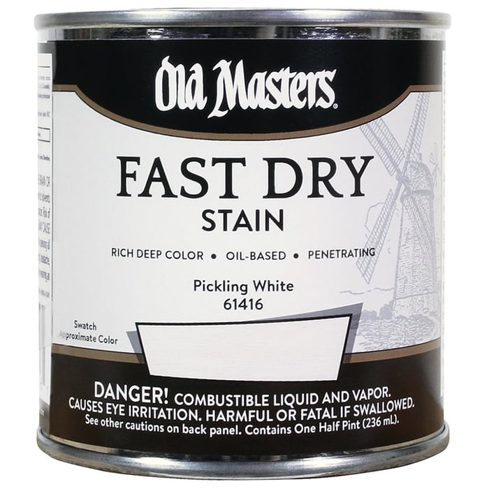 2-Pack of 1/2Pt Old Masters 61416 Pickling White Fast Dry Stain Oil ...